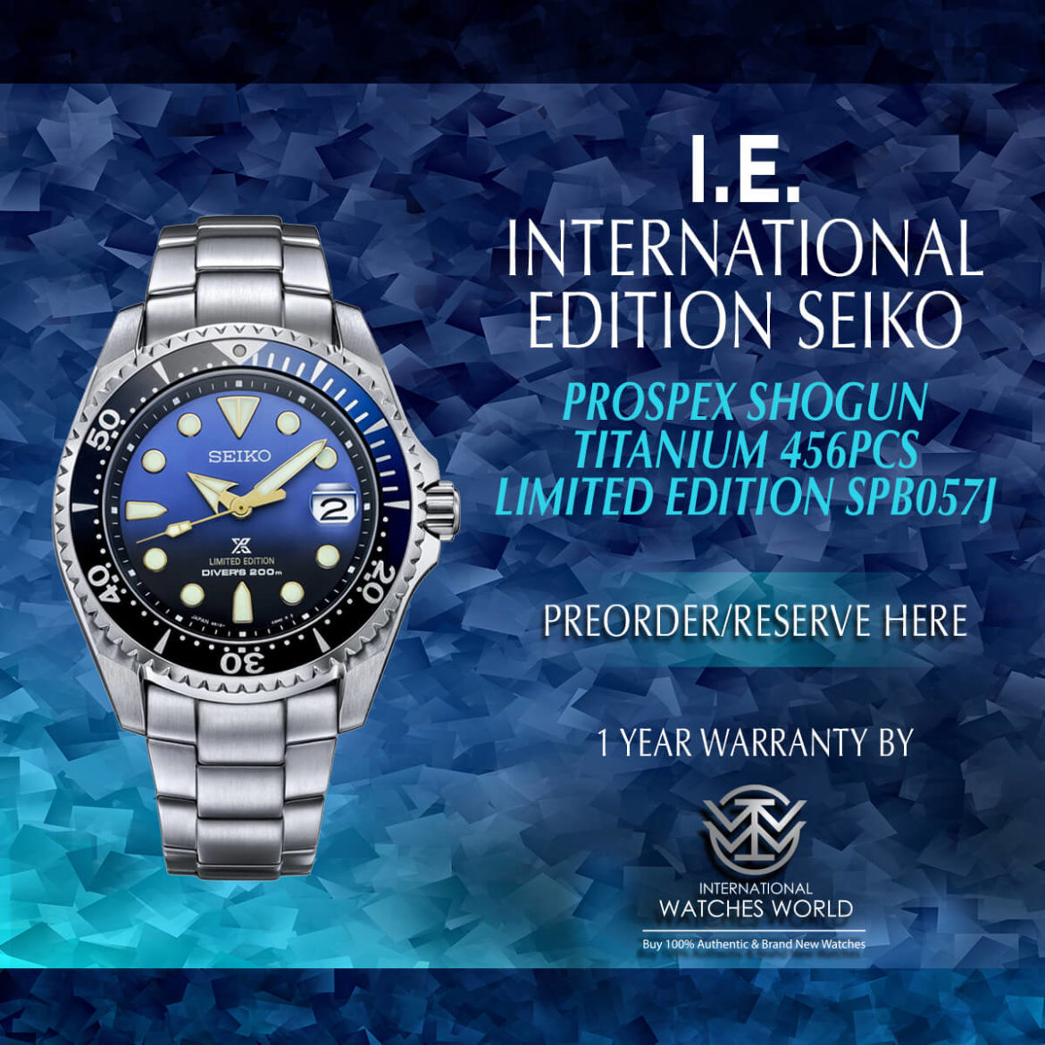 BUY SEIKO INTERNATIONAL EDITION PROSPEX AUTOMATIC SHOGUN TITANIUM ...